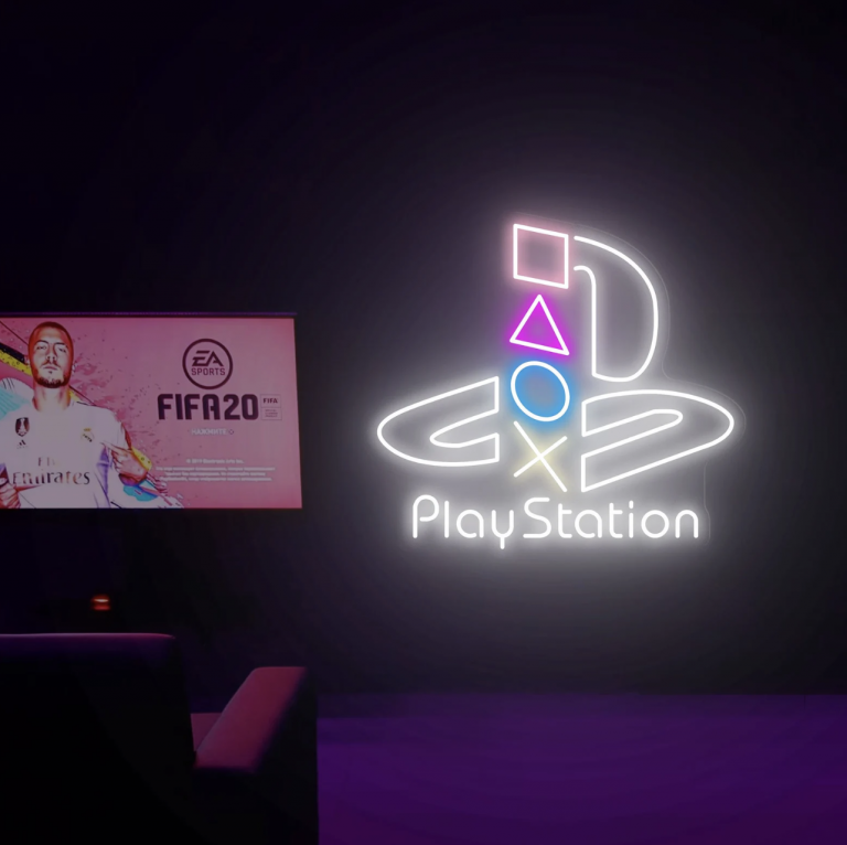 Playstation Neon Sign - Wepic
