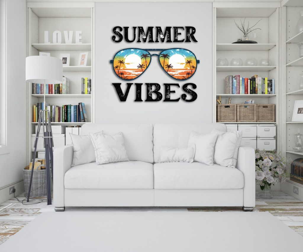 Retro Summer Vibes 3D Sign - Wepic