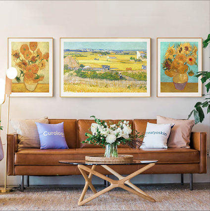 Tableaux The harvest-Sunflowers van Gogh - Wepic